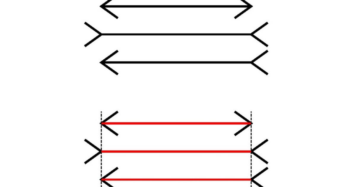 Ilusión de Müller-Lyer: qué es y por qué se produce